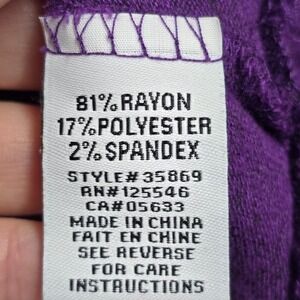 Habitat | Sweaters | Habitat Clothes Womens Xl Purple Long Sleeve Drop ...